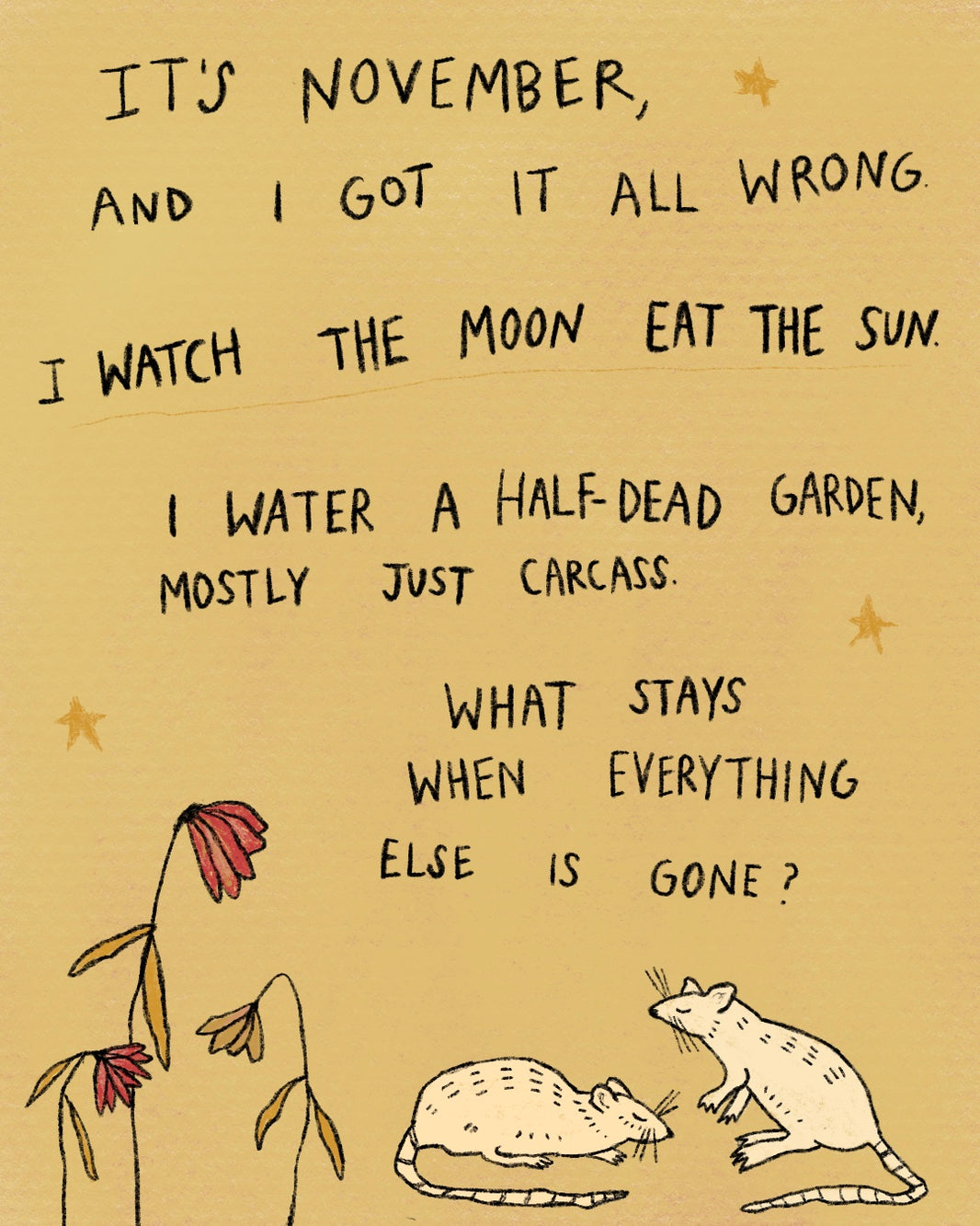 Monthly Poems – Garden Full of Slugs